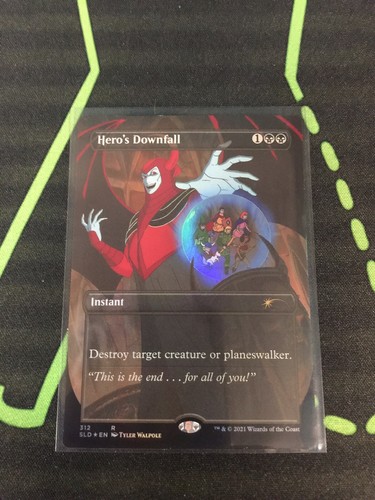 MTG Magic The Gathering Hero’s Downfall 312 Foil DnD Secret Lair ...