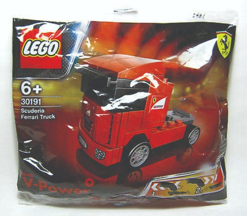 LEGO 30191 Ferrari Scuderia Truck Polybag Shell V-Power | eBay