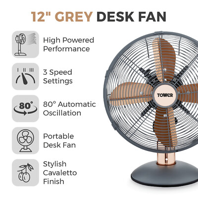 Electric Metal Table/Desk Portable Fans for sale | eBay