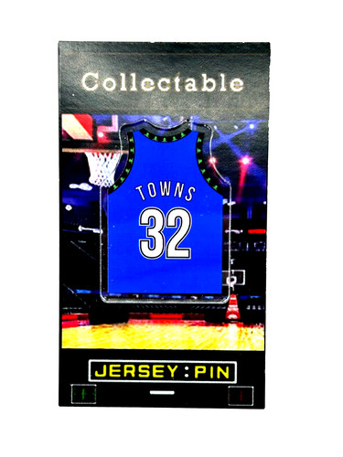 Minnesota Timberwolves Karl-Anthony Towns jersey lapel pin-Classic ...
