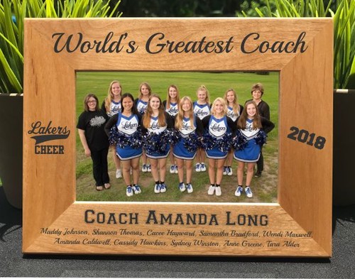 Personalized Engraved // Cheerleading Coach // Picture Frame | eBay