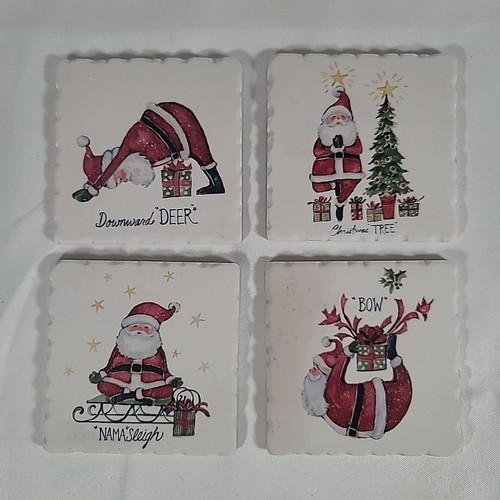 Christmas Santa Coaster Set of 4 Prima Design | eBay