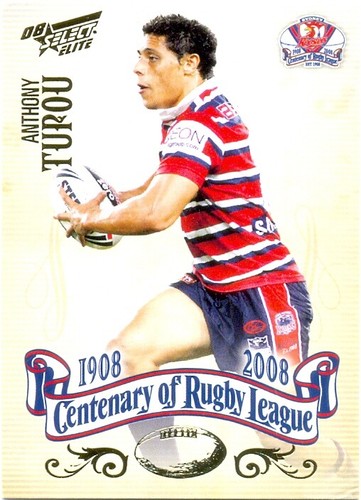 2008 NRL Centenary Of Rugby League Elite Players Card 189 Anthony Tupou ...