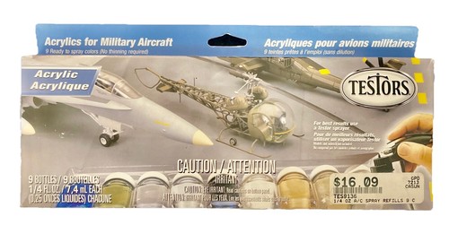 Testors Acrylics For Military Aircraft Model Paint Set of 9 #TES9136 | eBay