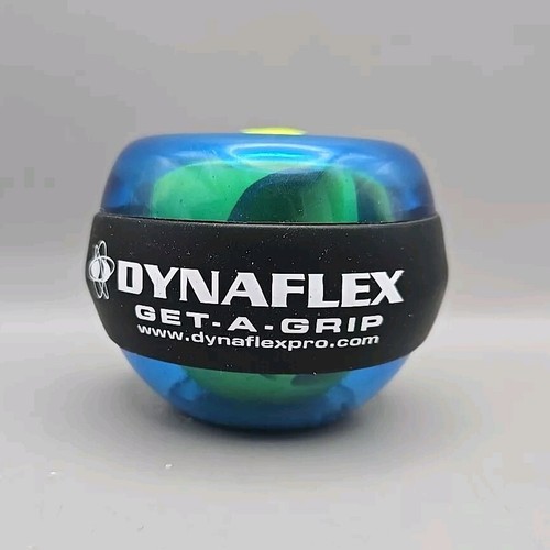 Dynaflex Pro Get-A-Grip Blue & Yellow Gyro Exerciser Rolling Massage Ball | eBay