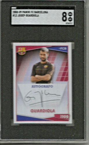 Josep Guardiola 2008/09 Panini FC Barcelona Autograph SGC 8 | eBay