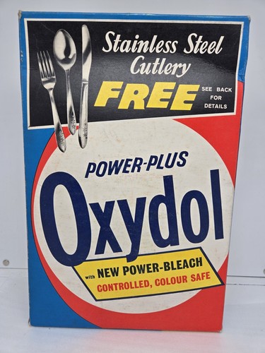 Oxydol Detergent w/Free SS Cutlery Offer Giant Sized Box 1965 Vintage ...