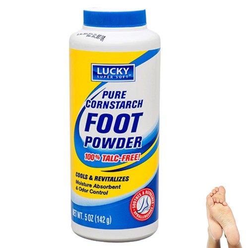 Foot Powder Shoe Odor Eliminator Deodorizer Talc-Free Cooling ...