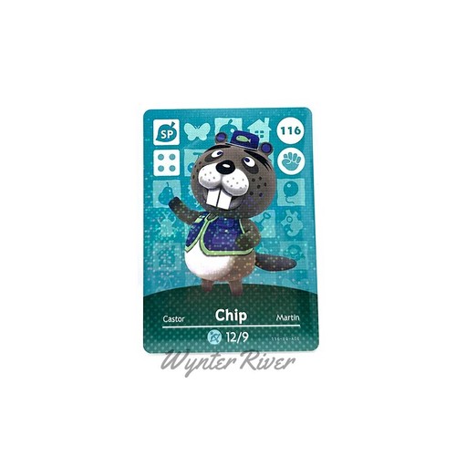 116 Chip - Animal Crossing Amiibo Card - MINT - AUTHENTIC - NEVER ...