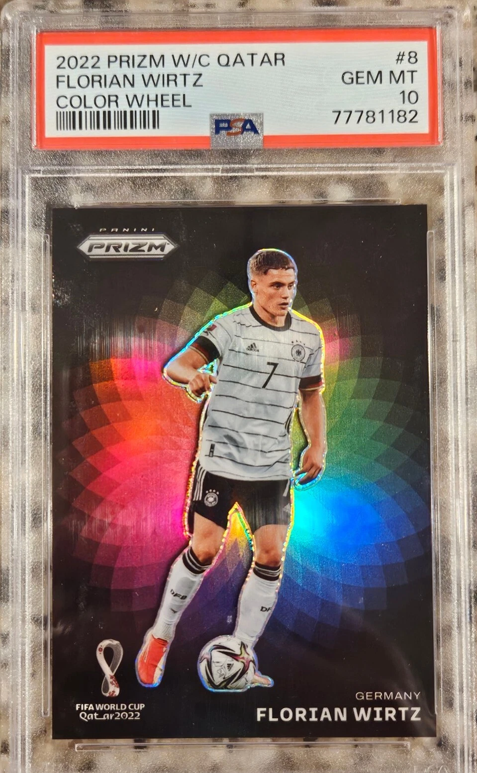 Florian Wirtz 2022 Prizm World Cup #8 Color Wheel /(SSP) Price Guide ...
