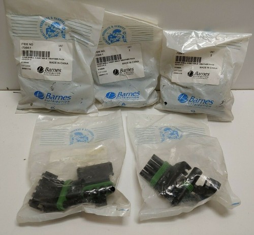 LOT OF (5) NEW OLD STOCK! BARNES 4-WAY WEATHER PACK CONNECTOR KITS 7354 ...