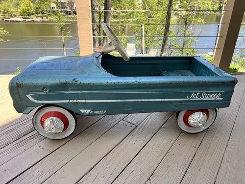 Vintage Jet Sweep Pedal Car Amf Hot Rod 1950s 1960s 501 Teal Racer ...