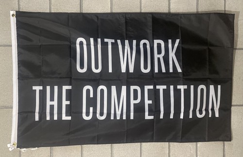 Motivational Flag Free Ship Outwork The Competition Weight USA 3x5 ...