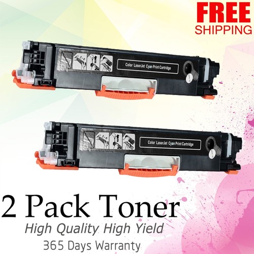 2 PK CE310A Black Toner Cartridge For HP 126A LaserJet MFP M175a M175nw ...
