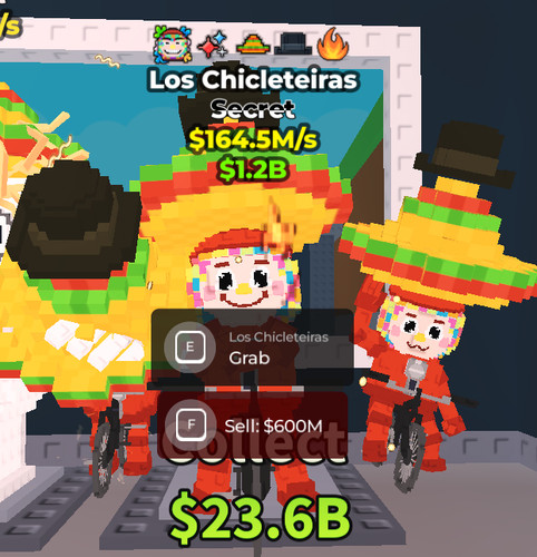 Los Chicleteiras 164.5M/sec - Steal A Brainrot Secret {CHEAPEST} | eBay