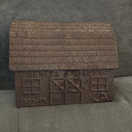 Vintage Cast Iron Coin Bank Seneca County Barn 1977-78 | eBay