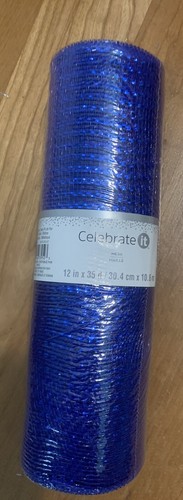 12 inches x 35 feet Yellow Mesh Ribbon by Celebrate It Occasions, New ...