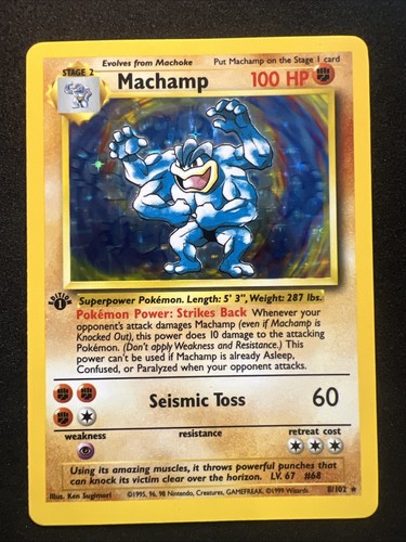 Machamp Holo Deck Exclusive 1st Edition 8/102 | eBay