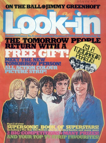 LOOK-IN MAGAZINE 31 JAN 1976 . THE TOMORROW PEOPLE FRONT COVER & POSTER ...