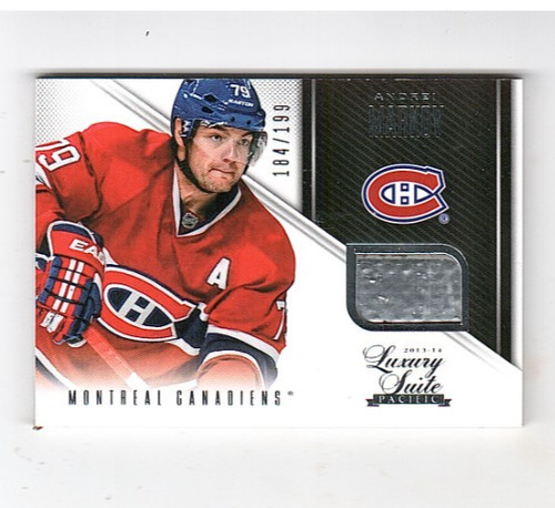 2013-14 Panini Luxury Suites #49 Andrei Markov Canadiens Relic Stick ...
