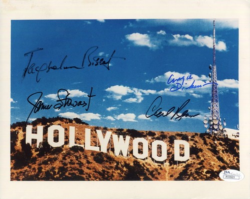 JIMMY STEWART+ANGIE DICKINSON+BISSET+CARL REINER HAND SIGNED 8x10 PHOTO ...