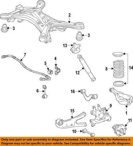 TOYOTA OEM 10-25 Highlander Rear Suspension Brake Components-Hub Assy ...