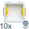 Pack of 10 - Appleby Fast Fix Single Dry Lining 35mm Back Boxes | eBay