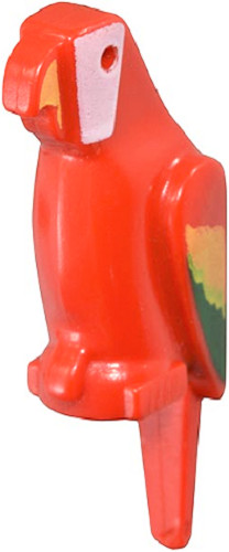 Genuine LEGO RED PARROT w/ SMALL BEAK (Lot of 3) Part 2546p01 **USED ...