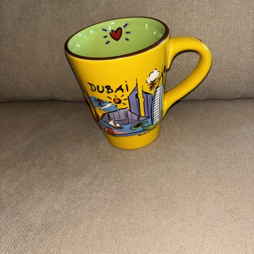 - I Love DUBAI Yellow Souvenir Coffee Mug - United Arab Emirates Luke A ...