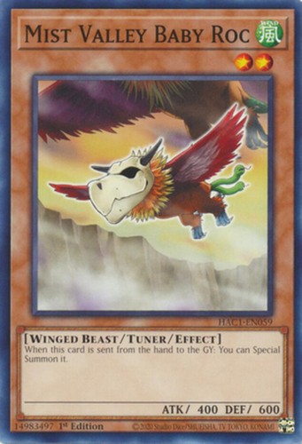 Yugioh! Mist Valley Baby Roc - HAC1-EN059 - Common - 1st Edition Near ...