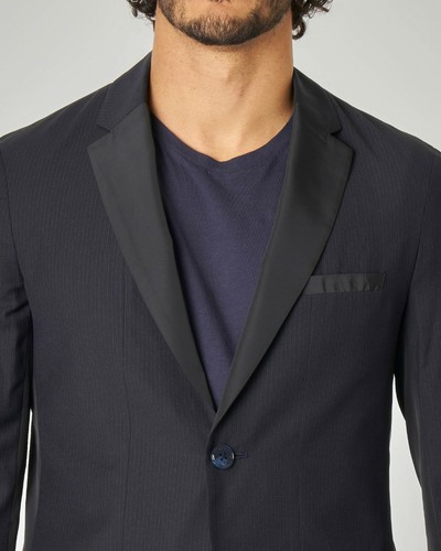 Veste Blazer Élégant Fines Rayures Armani exchange Homme 3GZG09 Znarz ...