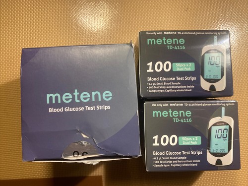Metene TD-4116 200 Count Test Strips for Diabetes Use with metene TD ...