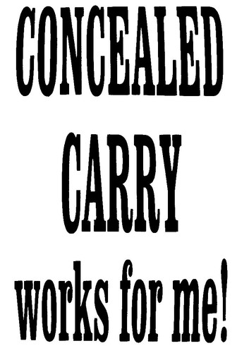 Concealed Carry Works- Decal Window Sticker Car RV Truck Hunting ...