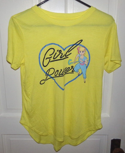 New Toy Story 4 Bo Peep Girl Power Yellow Graphic Tee Shirt Size Large ...