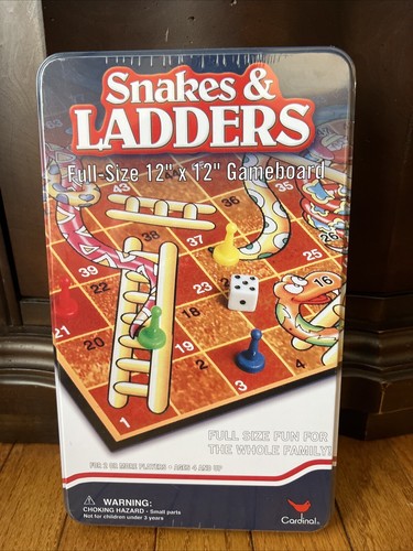 NEW CARDINAL SNAKES & LADDERS GAME FACTORY 12x12 GAME BOARD 2003 | eBay