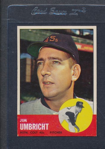 1963 Topps #099 Jim Umbricht Colts EX *2123 | eBay