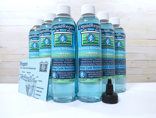 LIQUID SOLUTION REPAIR RENEW GOLF CART BATTERIES BATTERY KIT 6 to 12v ...