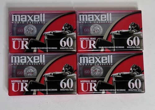 Maxwell Audio Cassette Normal Bias UR 60 Minutes Lot of 4 NEW SEALED ...