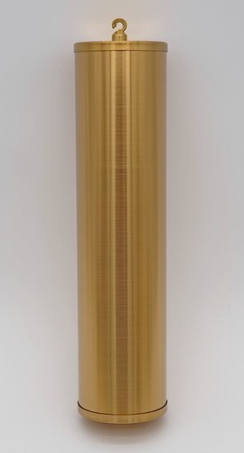 Grandfather Clock Weight Single Shell 2 3/8" x 9 5/8" Brushed Brass ...