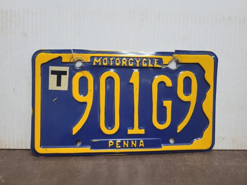 1971 Pennsylvania MOTORCYCLE License Plate Tag | eBay