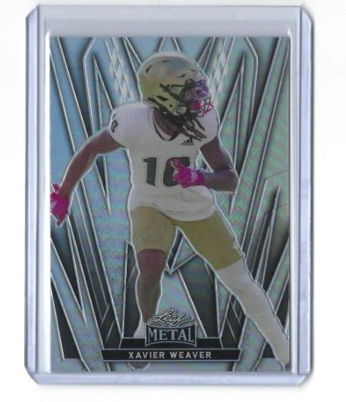 Xavier Weaver 2024 Leaf Metal #109 Prismatic Silver Price Guide ...