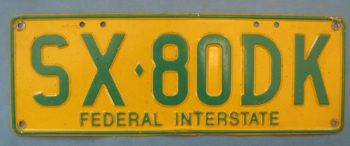 New South Wales Australia license plate Federal Interstate truck | eBay