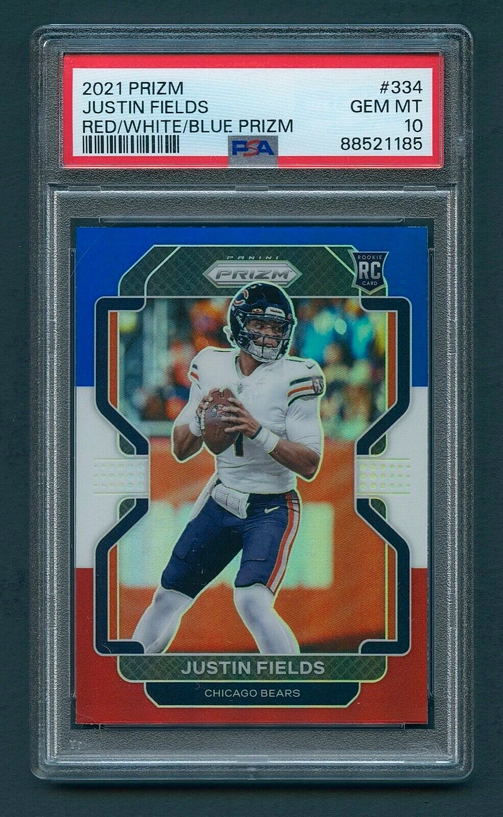 Justin Fields 2021 Prizm #334 Red White Blue Price Guide - Sports Card ...