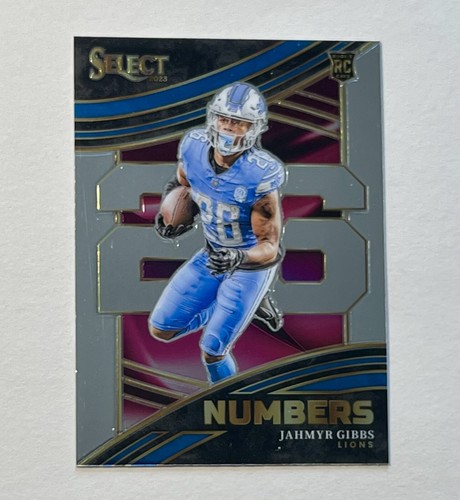 2023 Panini Select Jahmyr Gibbs Numbers RC #NMB-JGI Detroit Lions | eBay