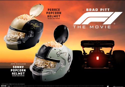 F1 Movie AMC Regal Cinemark Racing Helmet Popcorn Buckets SET OF 2 NEW ...