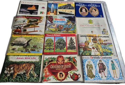 Brooke Bond & PG Tips Picture Card Albums Part Complete Job Lot 12 ...