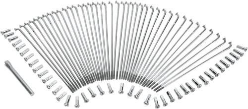 Drag Stainless Steel 9 3/4in Spoke Set for Drop Center Rim 21in Harley ...