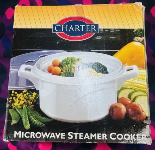 Charter Plastic Microwave Steamer Vegetable Cooker Bowl **NEW* | eBay