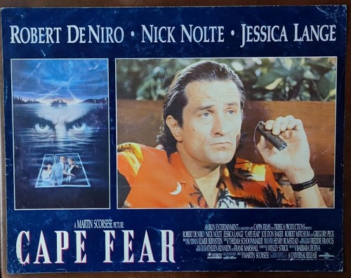 Robert De Niro as Max Cady smoking CAPE FEAR original 1991 Lobby Card ...