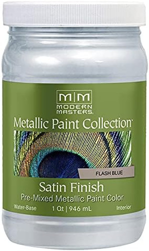 Qt ME657 Flash Blue Metallic Paint Collection, Satin Water-Based ...